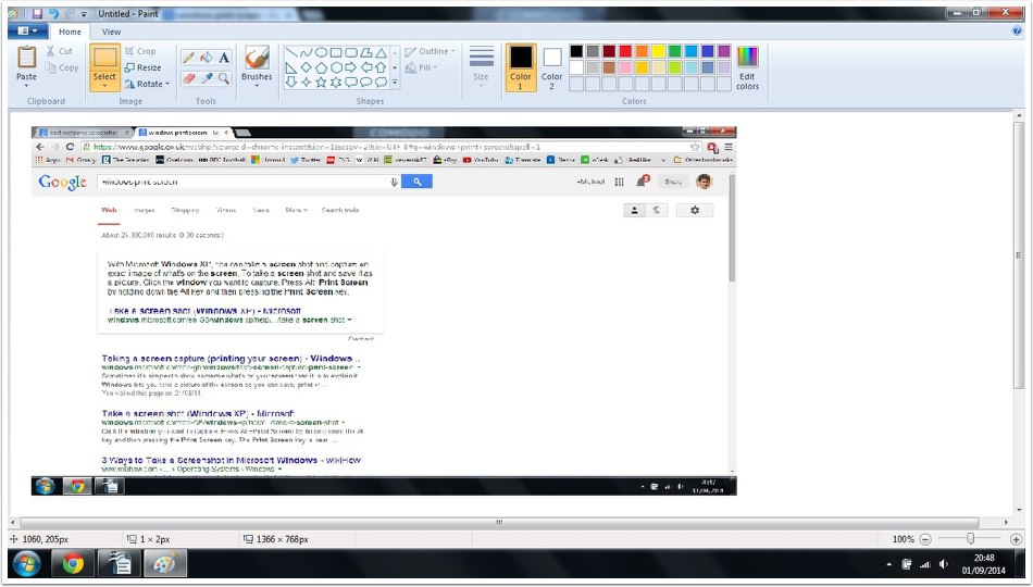 Using Windows applications to add screenshots to WordPress